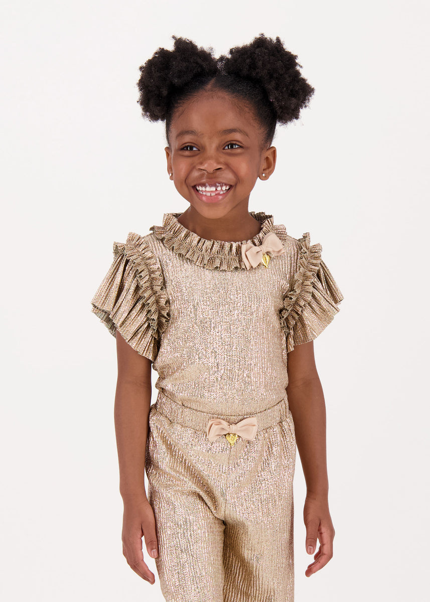 Fortune Pleated Set Gold – Angel's Face