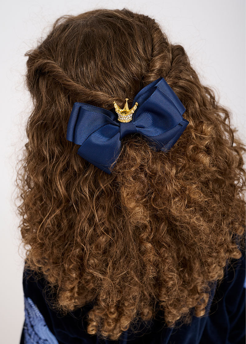 Crown Big Bow Navy – Angel's Face
