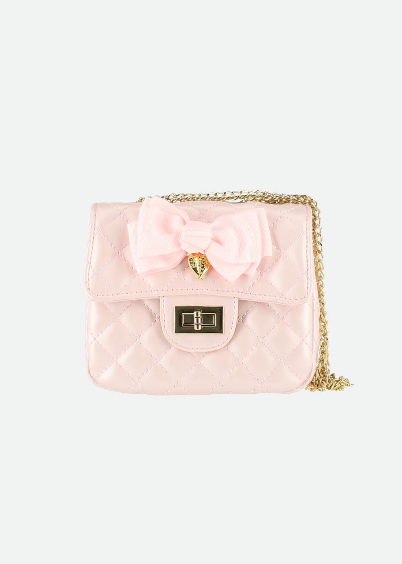 Skyla Quilted Pearl Pink Bag – Angel's Face